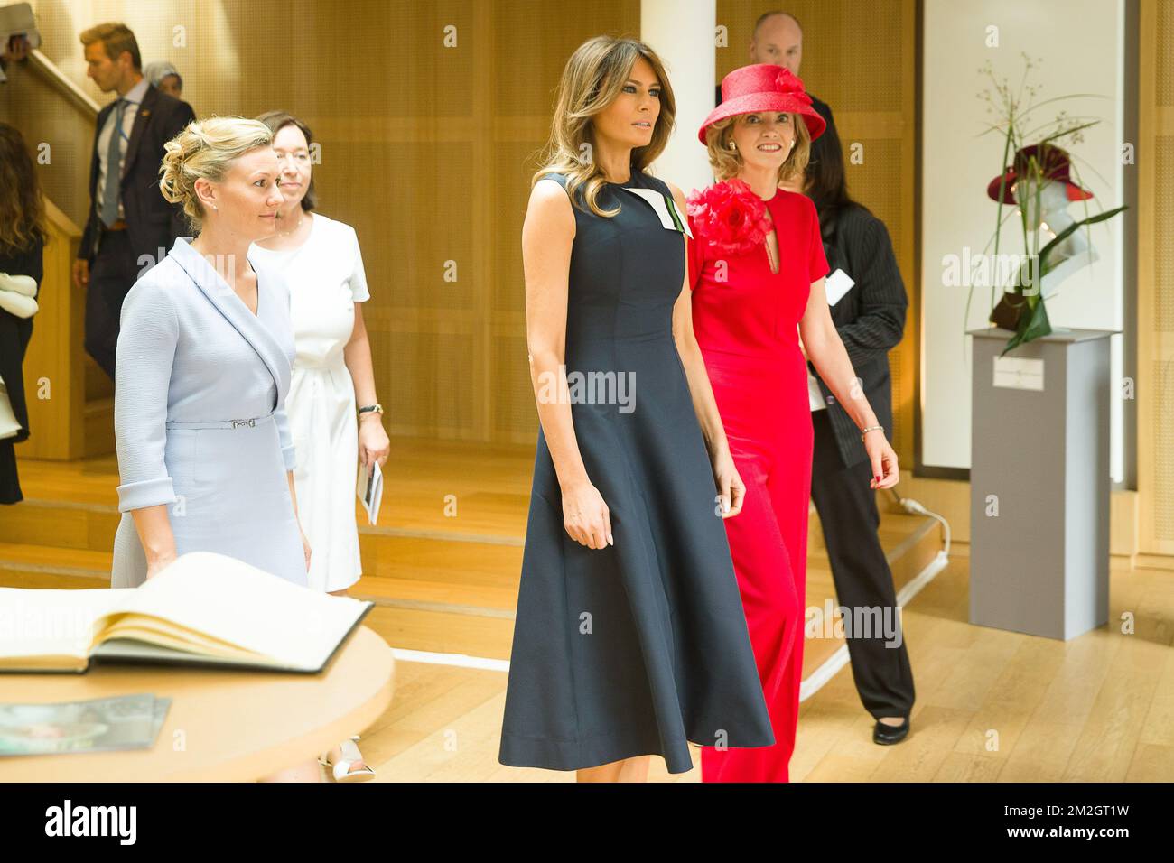 First Lady of the US Melania Trump pictured during an excursion to the ...