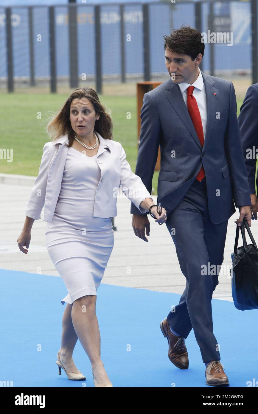 Justin trudeau chrystia freeland hi-res stock photography and images ...