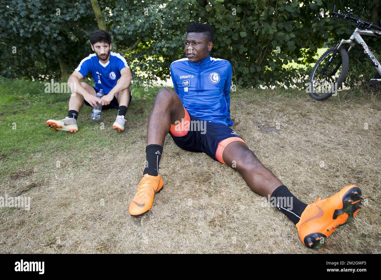 Gent's Samuel Kalu Ojim pictured during a training session of Belgian ...