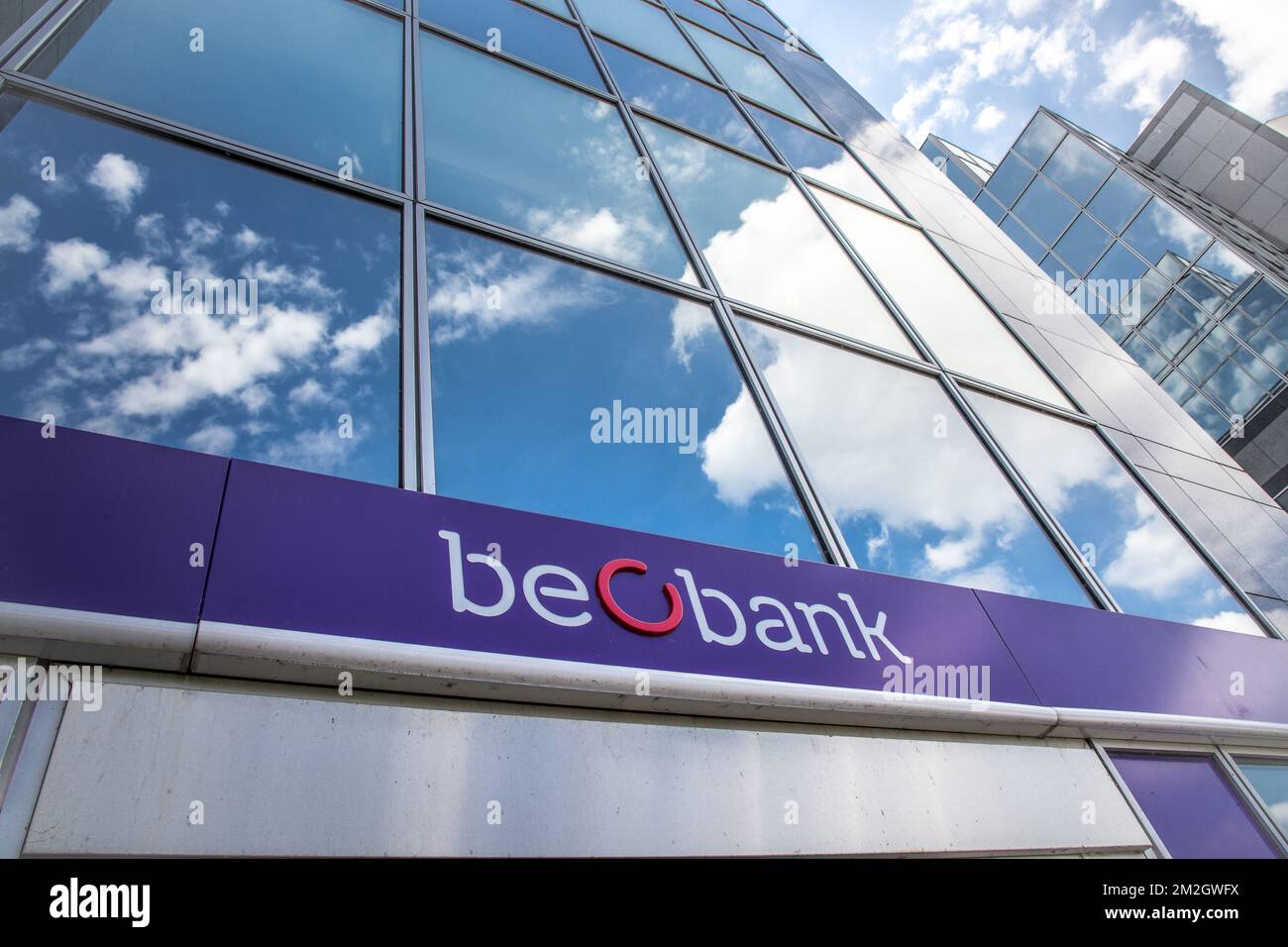 Illustration picture shows the headquarters of Beobank bank in Brussels ...