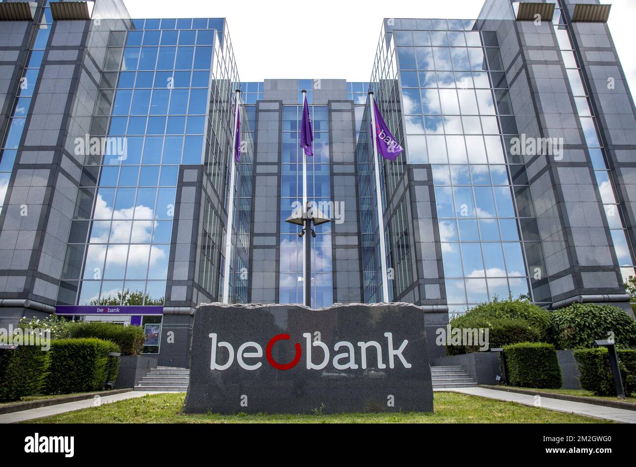 Illustration picture shows the headquarters of Beobank bank in Brussels ...