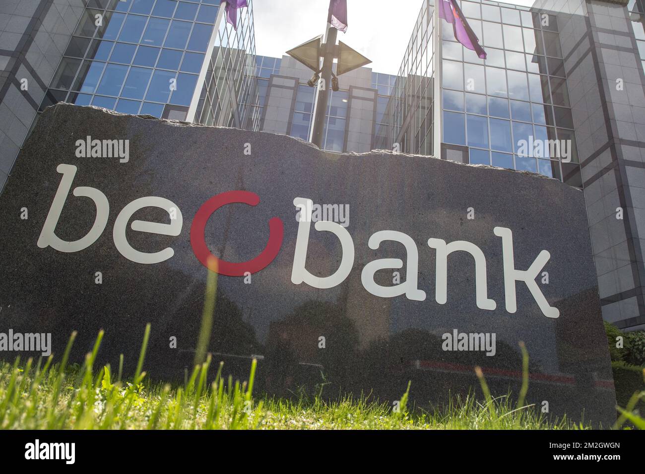 Illustration picture shows the headquarters of Beobank bank in Brussels ...