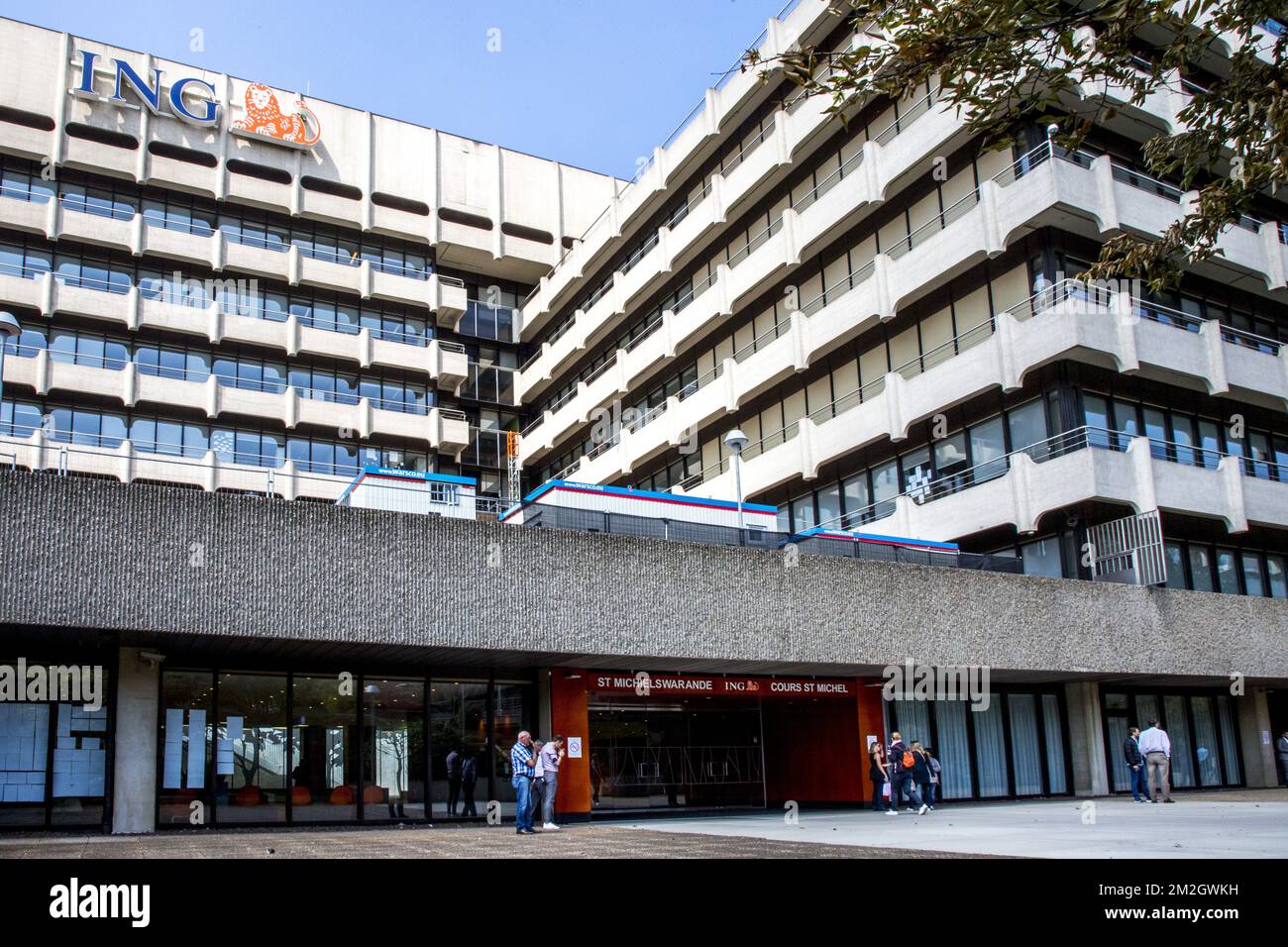 Illustration picture shows the headquarters of ING Belgium bank in ...