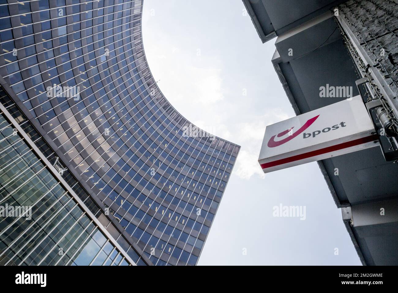 Illustration picture shows the headquarters of Bpost bank in Brussels ...