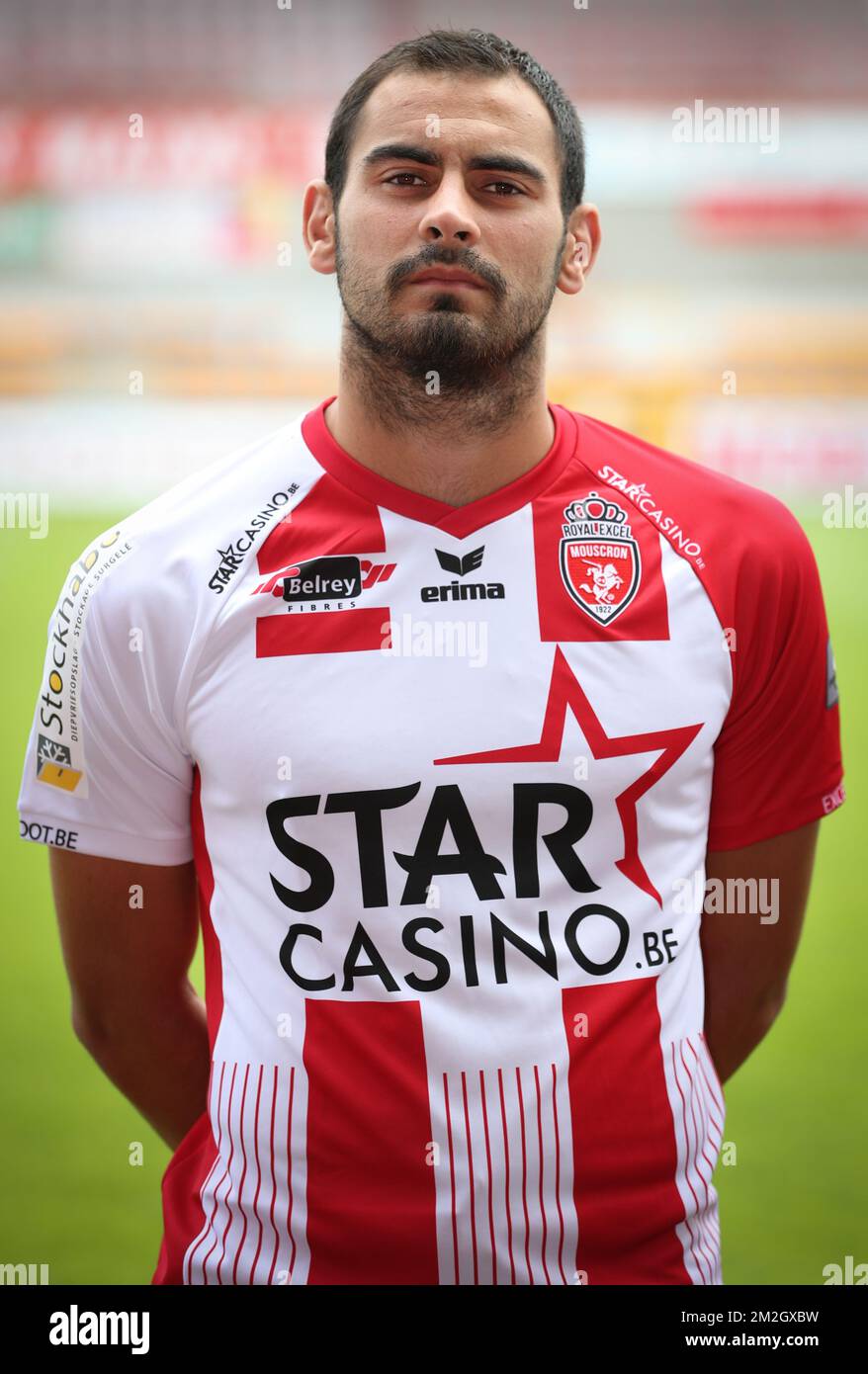 Mouscron's Benjamin Van Durmen poses for photographer at the 2018-2019 ...