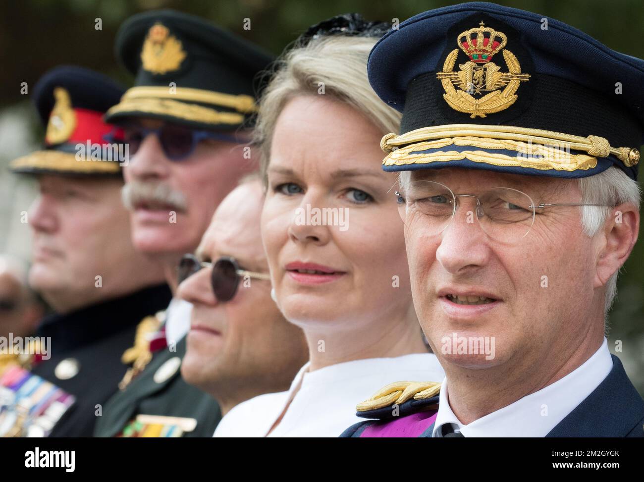 UK staff memeber, Chief of Defence General Marc Compernol, Belgian ...