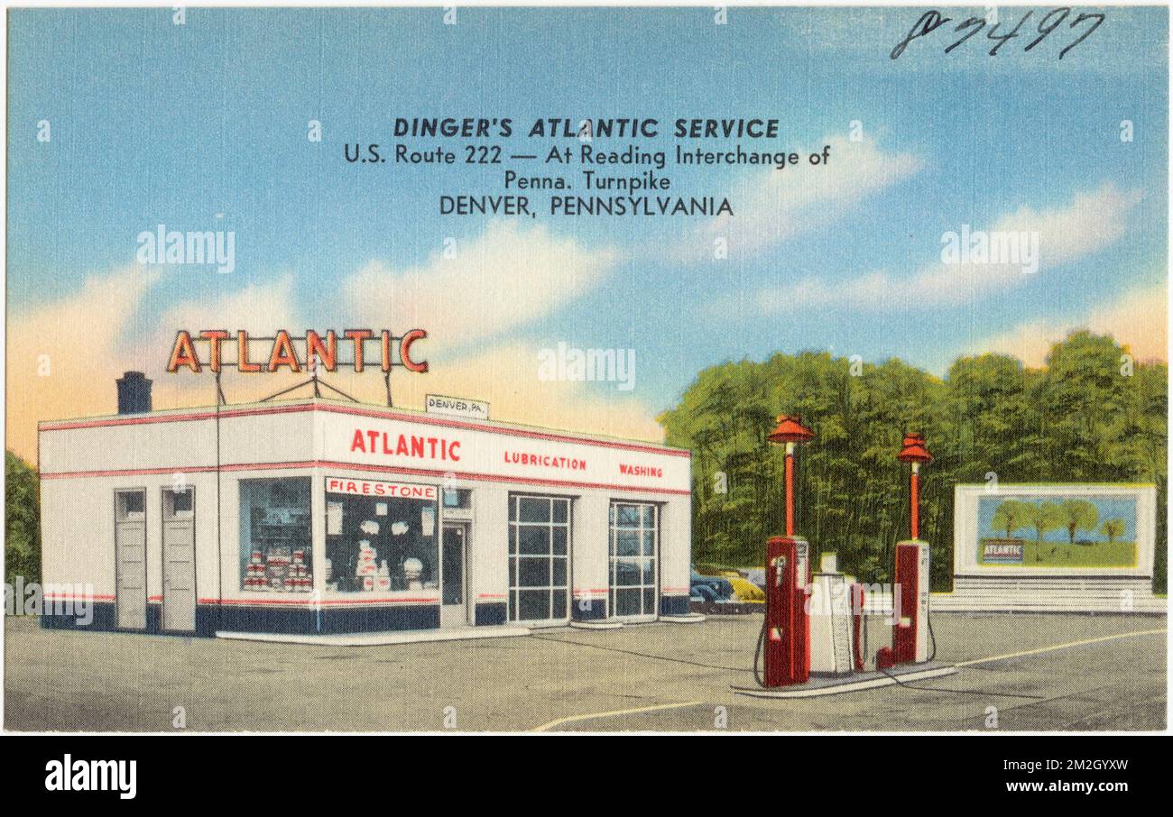 Dinger's Atlantic Service, U.S. Route 222 -- at Reading Interchange of ...