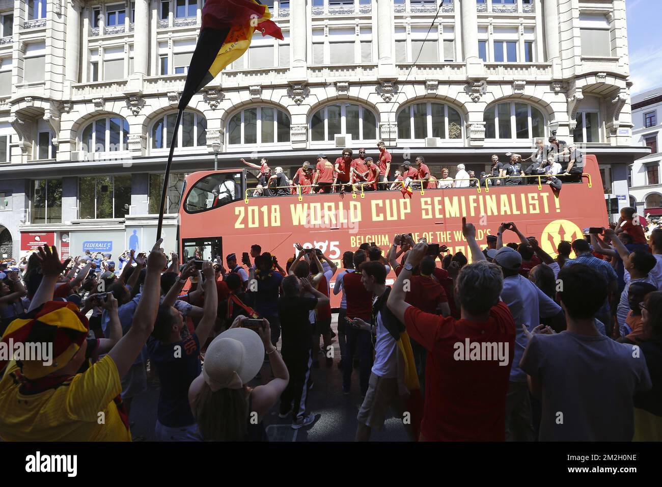 Red Devils' supporters pictured as Red Devils team is on the way to ...
