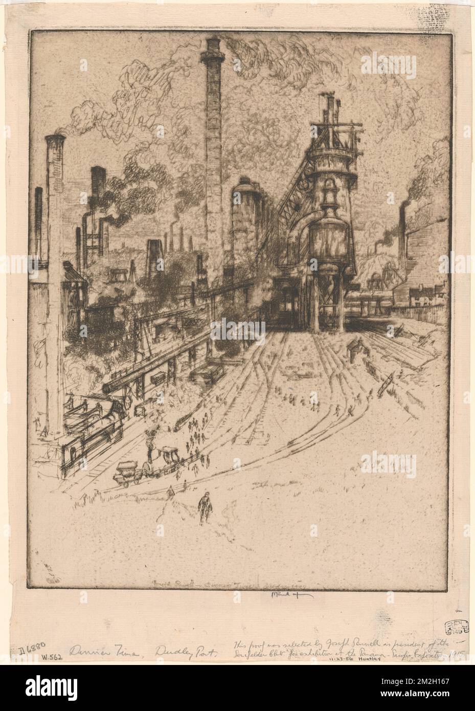 Dinner time, Greengates , Factories, Smokestacks. Joseph Pennell (1857 ...