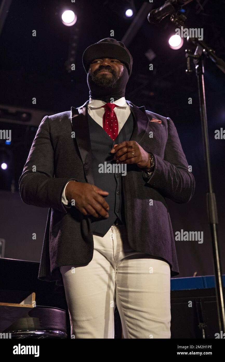 Gregory Porter in concert at the Nice Jazz Festival in Nice France ...