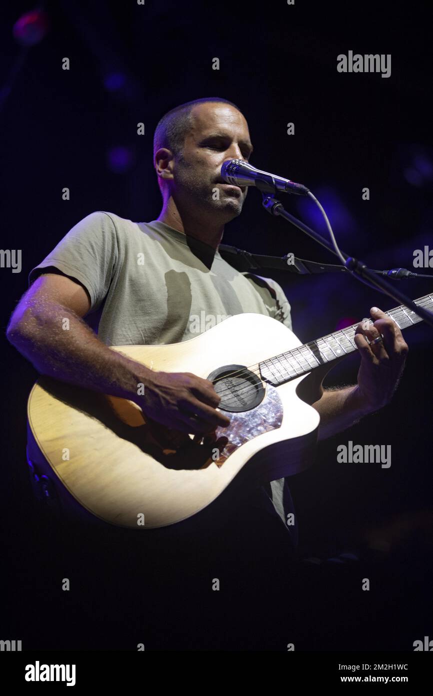 Jack Johnson in concert at the Nice Jazz Festival in Nice France ...