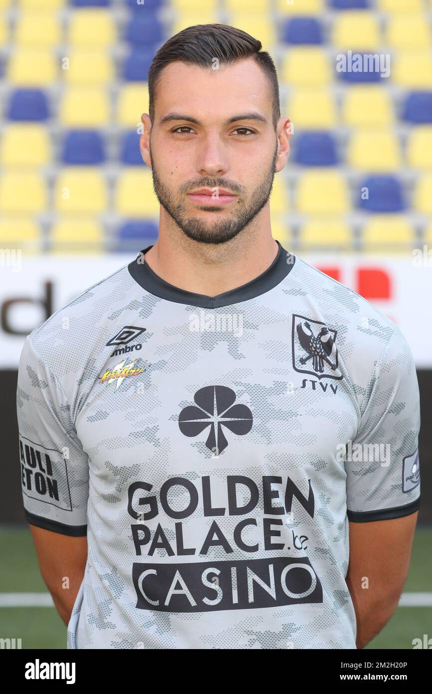 STVV's goalkeeper Lucas Pirard poses for the 2018-2019 season photo ...