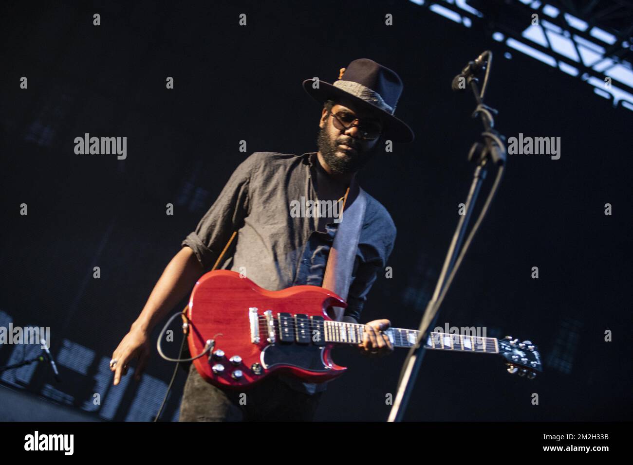 Gary Clark Jr in concert at the Nice Jazz Festival in Nice France ...