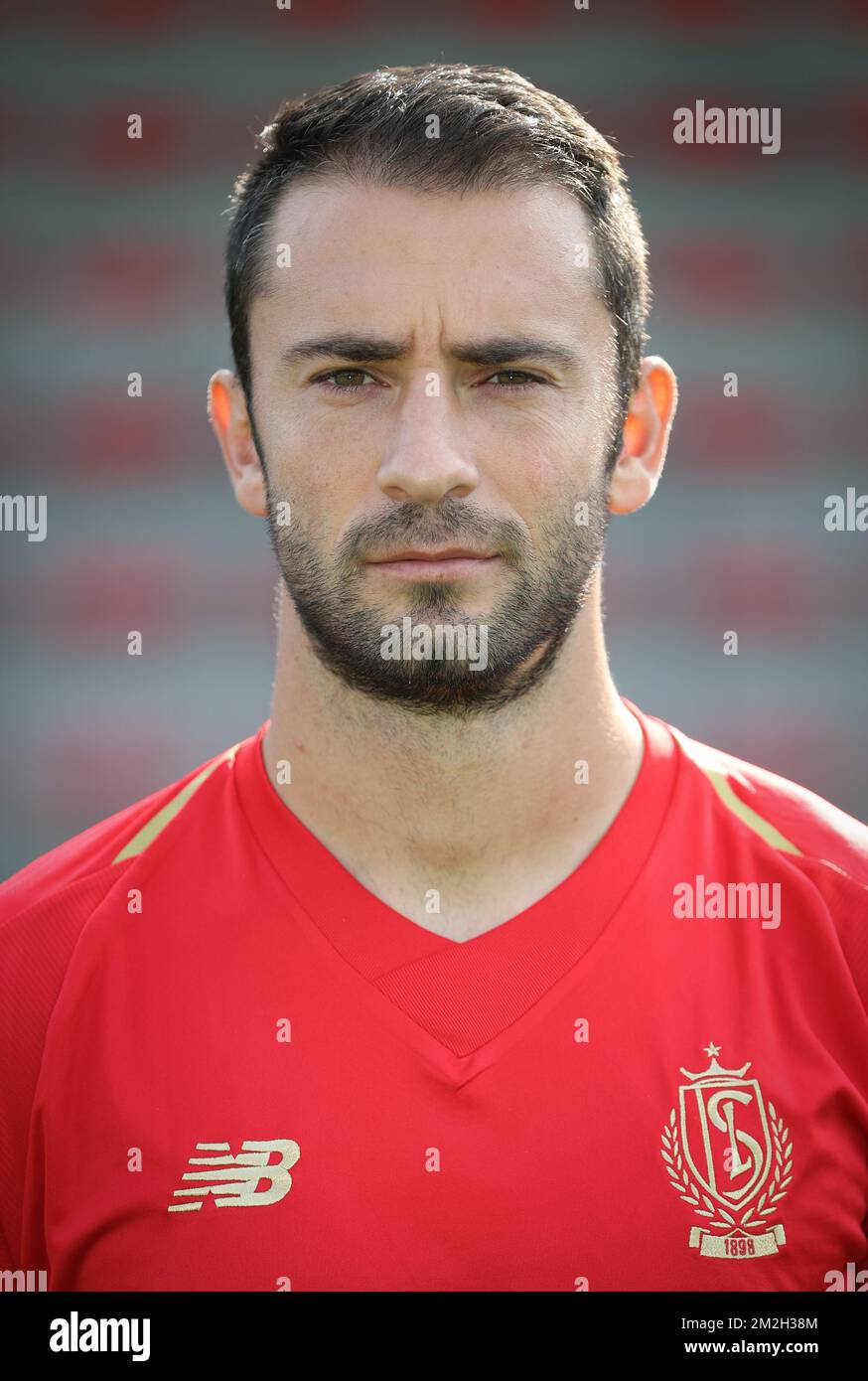 Standard's Milos Kosanovic poses for the photographer at the 2018-2019 ...