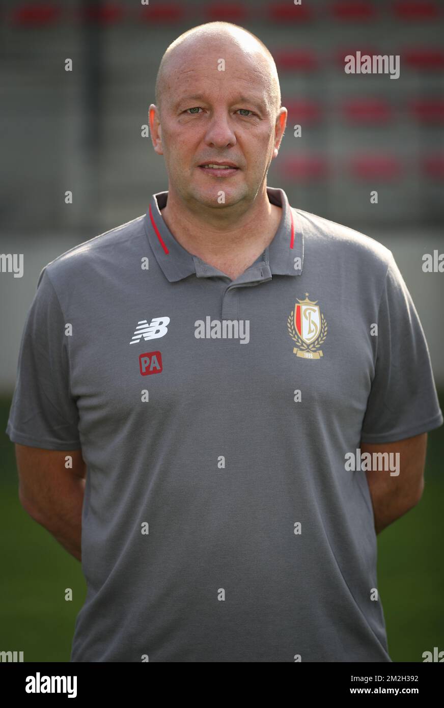 Standard's Patrick Asselman poses for the photographer at the 2018-2019 season photo shoot of ...