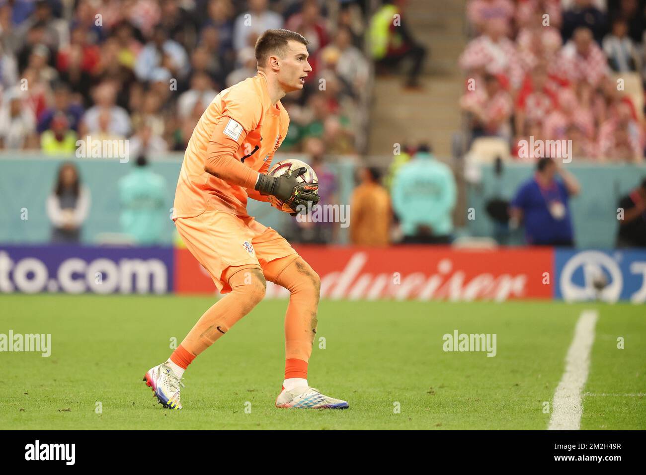 December 13, 2022, Rome, Qatar: Croatia goalkeeper Dominik Livakovic ...