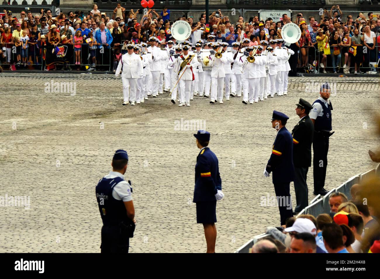 Illustration picture shows the military parade on the Belgian National ...