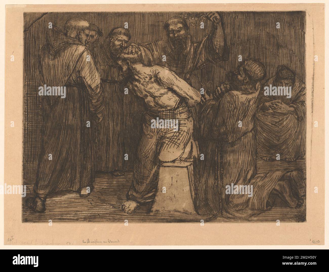 La discipline au couvent , Whipping, Monks, Alphonse Legros (1837-1911 ...