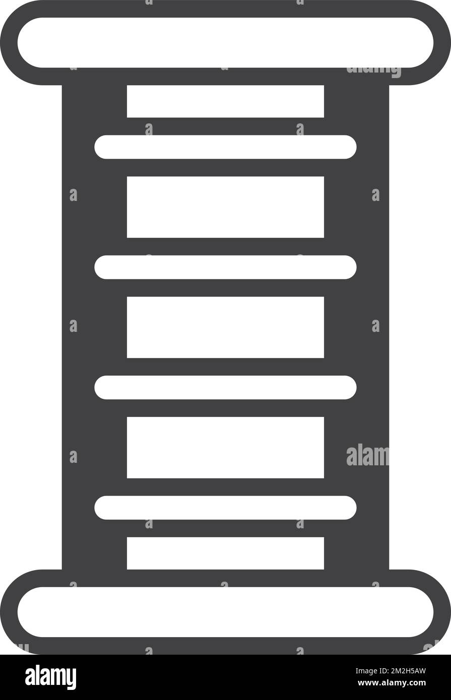 fixed ladder illustration in minimal style isolated on background Stock ...