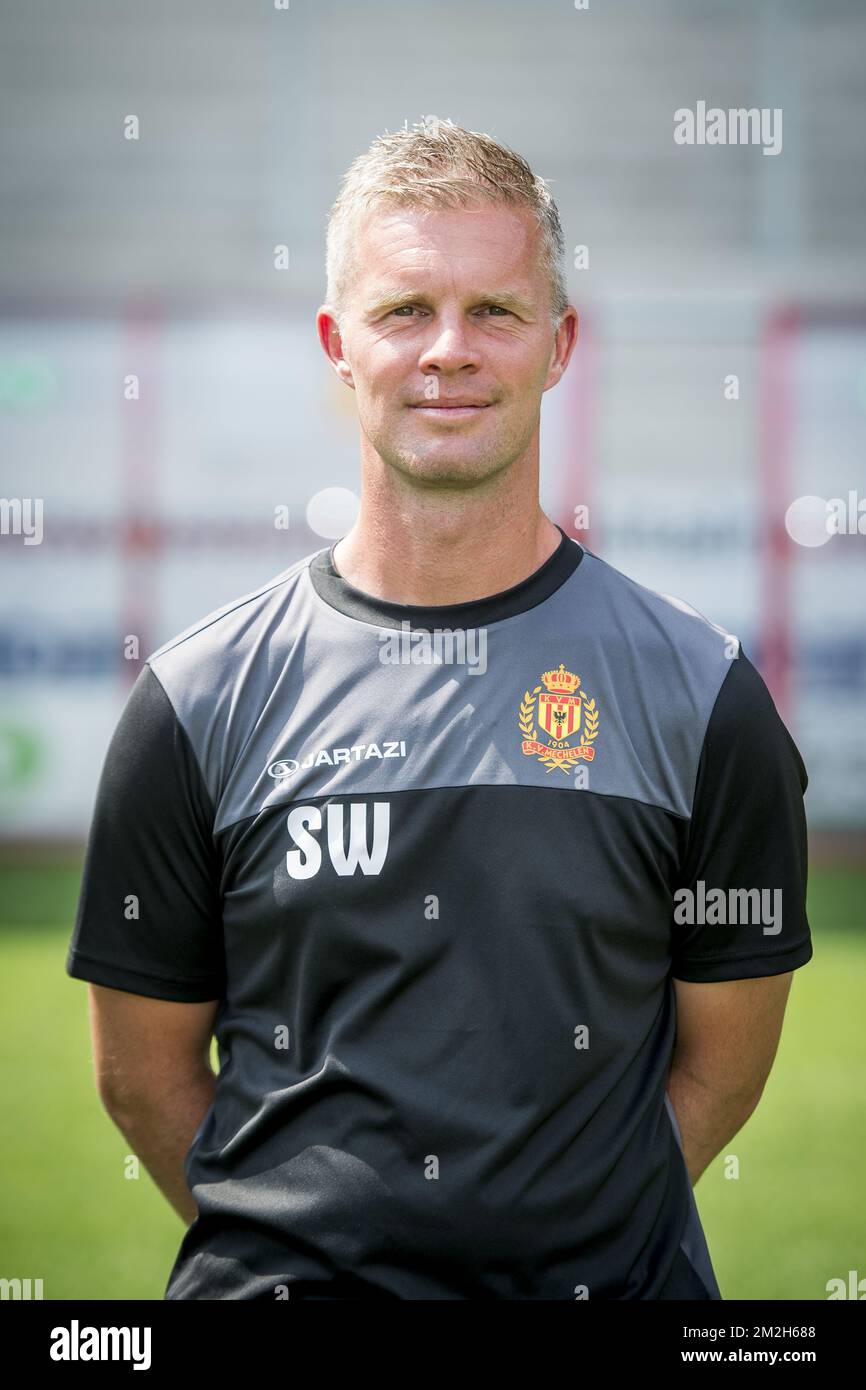 Mechelen's assistant coach Sven Swinnen poses for photographer at the ...