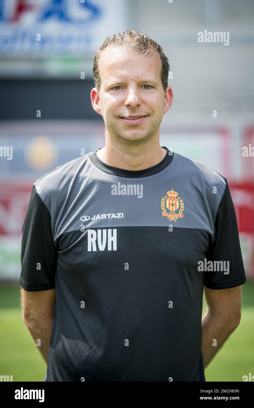 Mechelen's team doctor Robin Vanhoudt poses for photographer at the ...