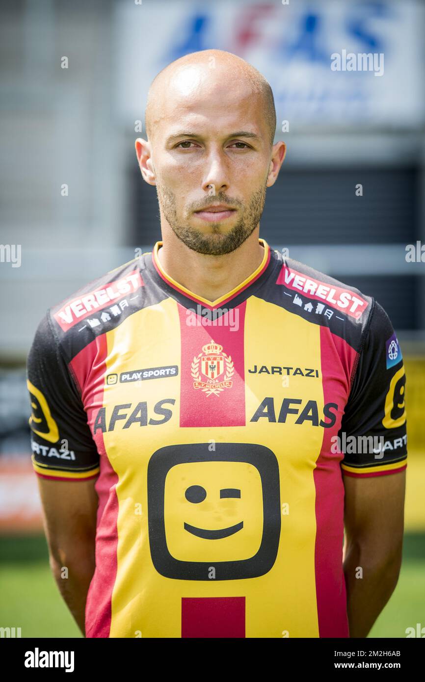 Mechelen's Edin Cocalic poses for photographer at the 2018-2019 season ...