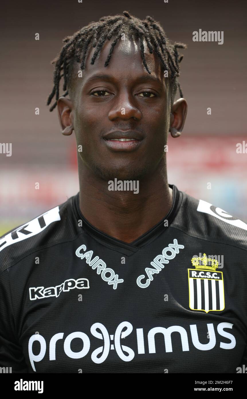 Charleroi's Amara Baby poses for photographer at the 2018-2019 season ...