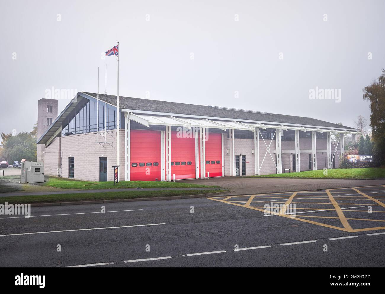 The fire station, Corby, England Stock Photo - Alamy