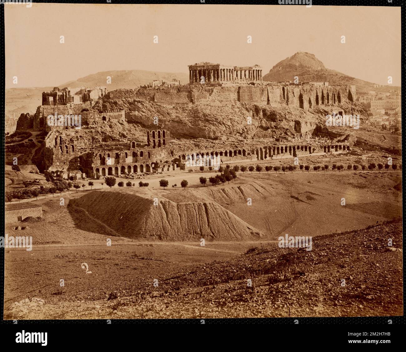 Distant view of Acropolis , Forts & fortifications, Archaeological ...