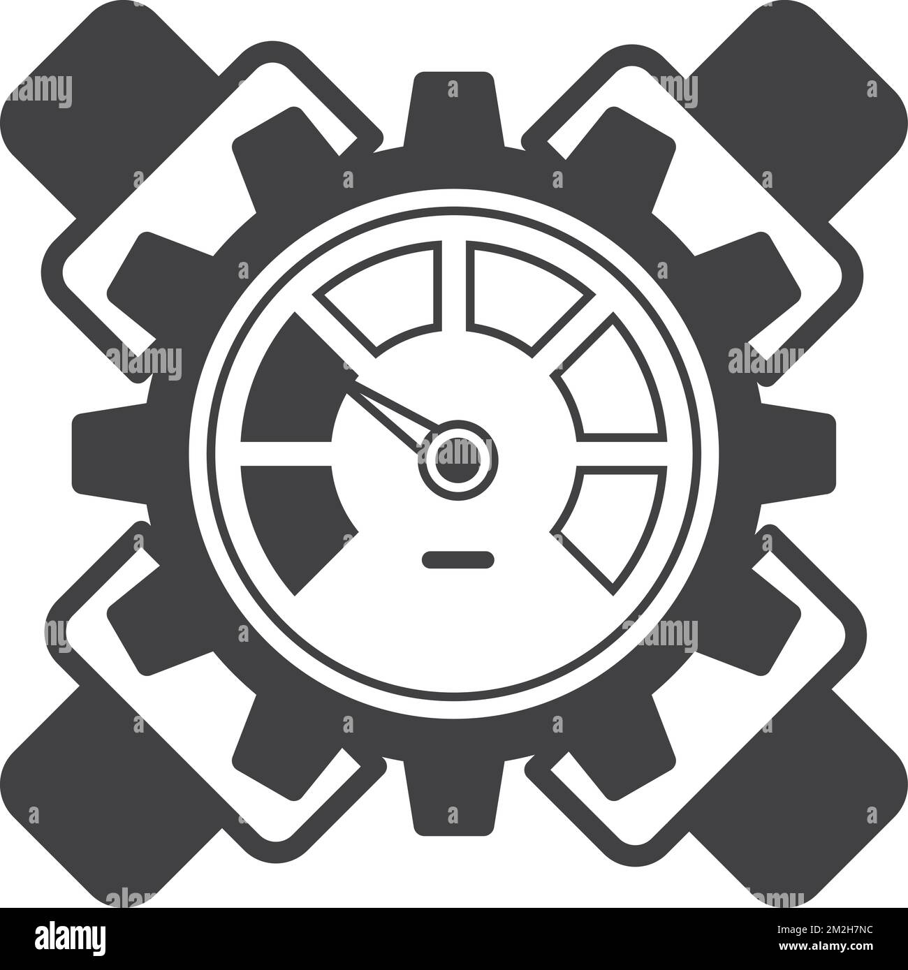 gauges for machines illustration in minimal style isolated on ...
