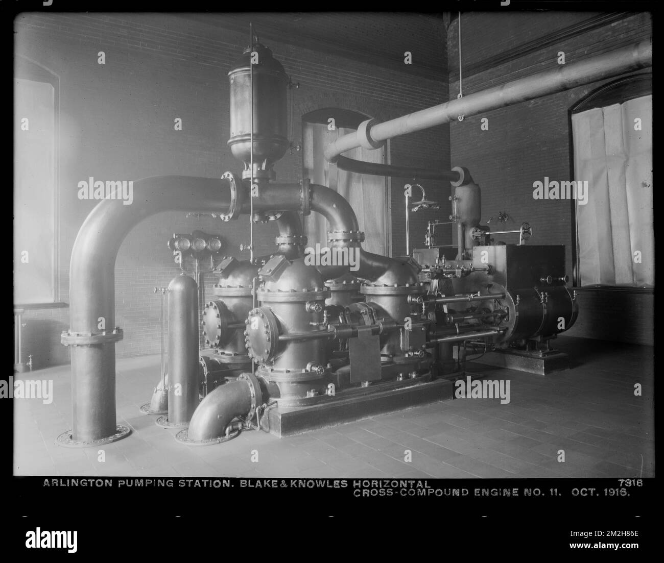 Distribution Department, Arlington Pumping Station, Blake & Knowles ...