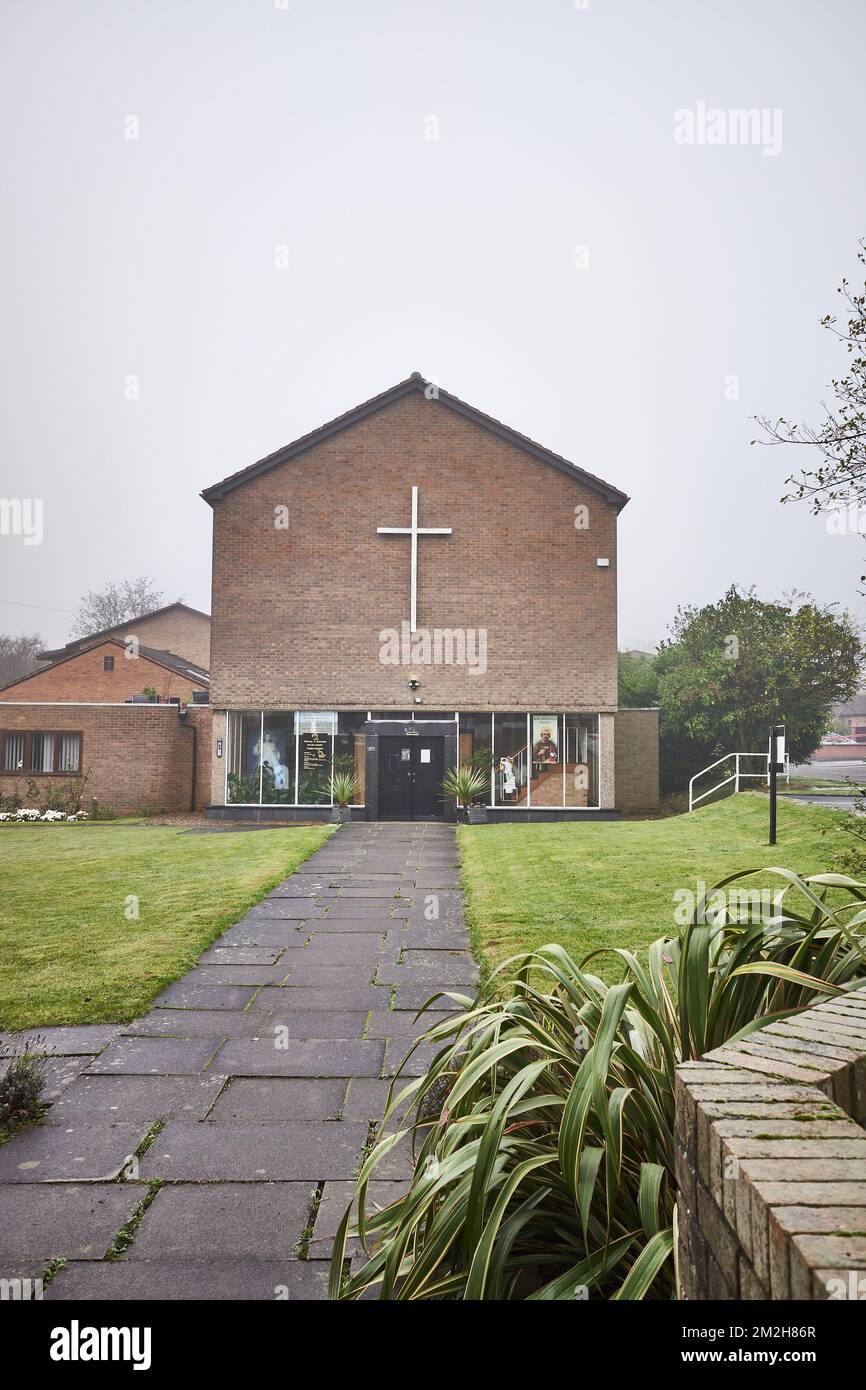 St Joseph's church, the local polish catholic mission in Corby, England ...