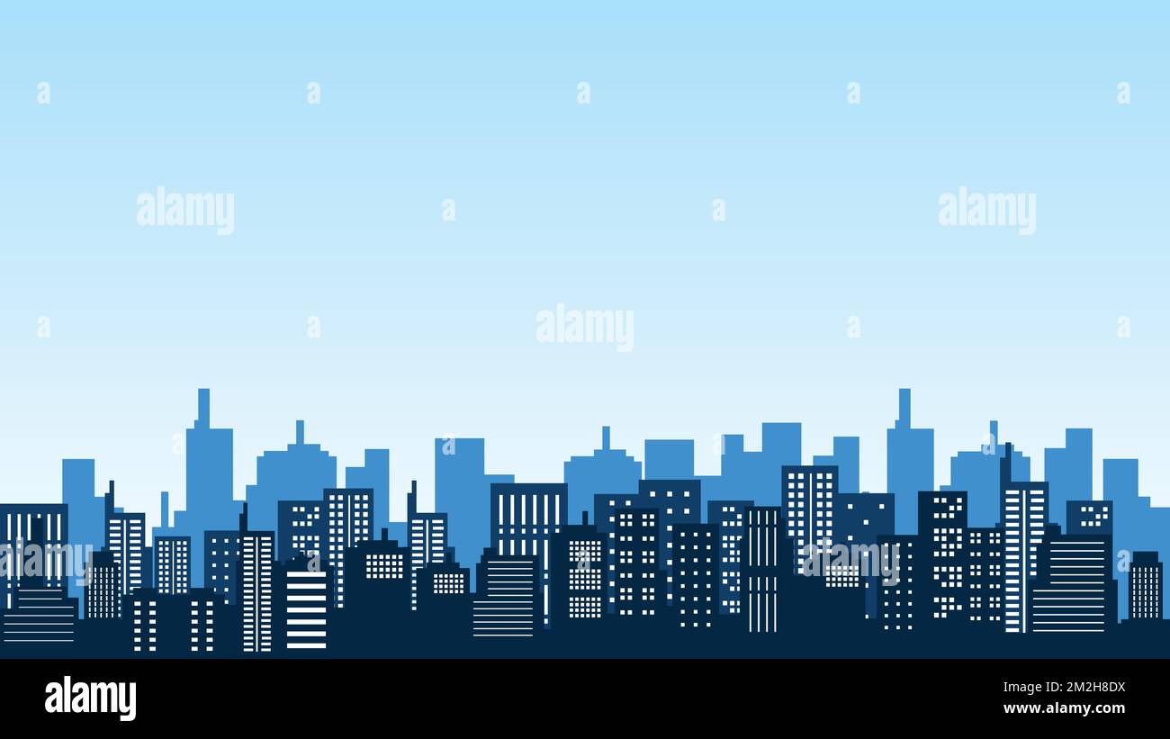 City skyline sunset views Stock Vector Images - Alamy