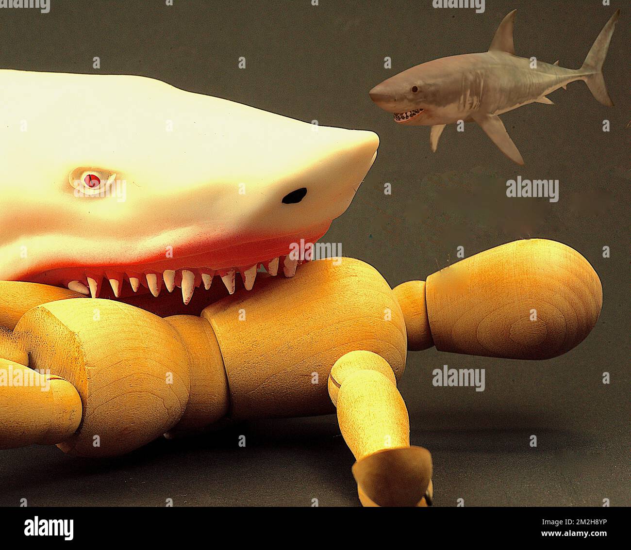 Sharks attack | Attaque de requin 27/07/2018 Stock Photo - Alamy