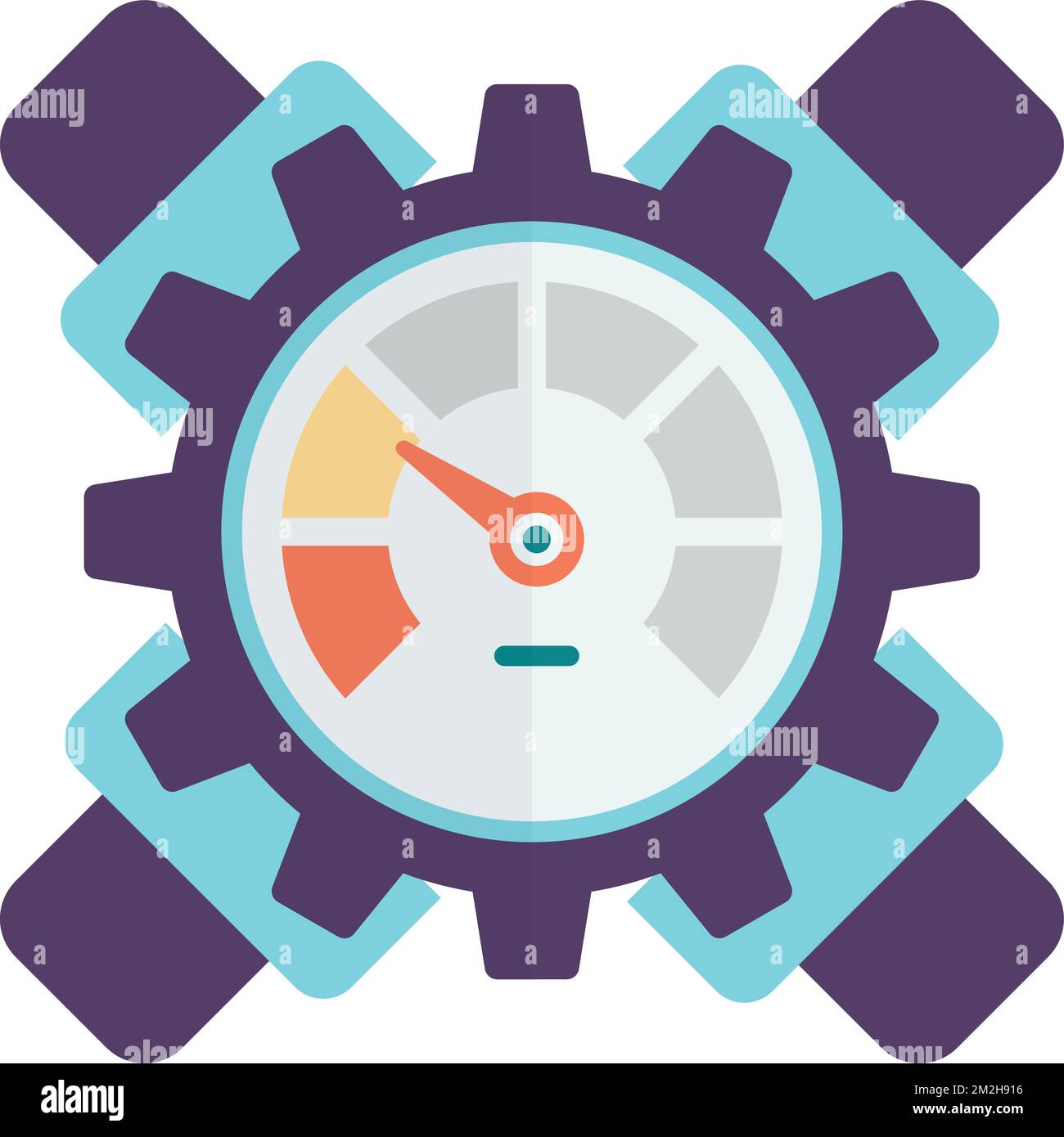 gauges for machines illustration in minimal style isolated on ...