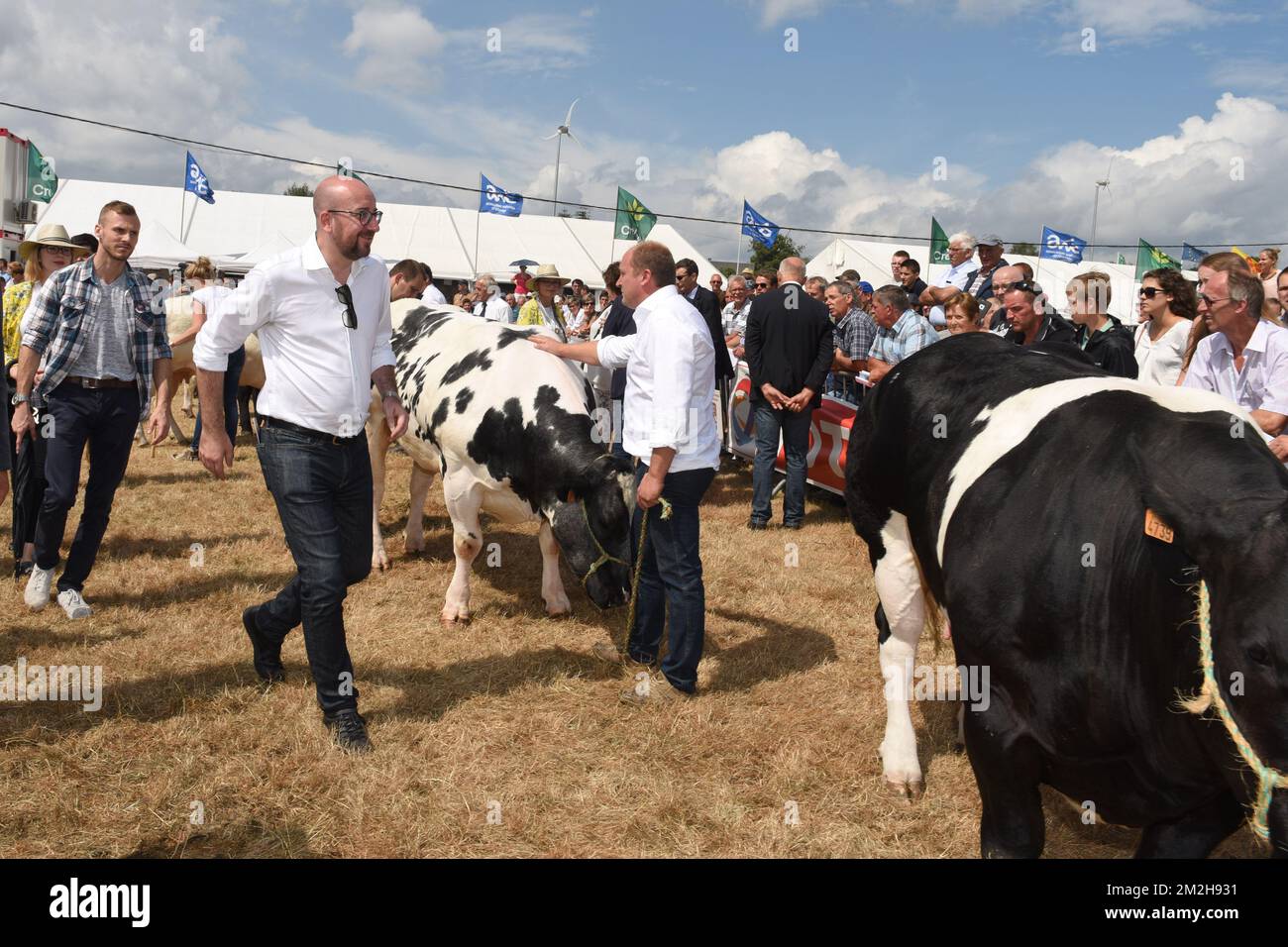 Belgian Prime Minister Charles Michel pictured during the Libramont ...