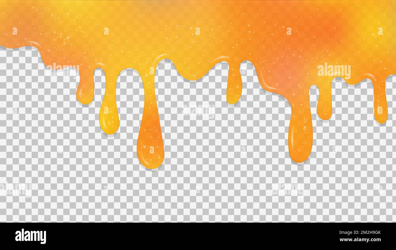 isolated Slime. Vector orange slime with glitter Stock Vector Image ...