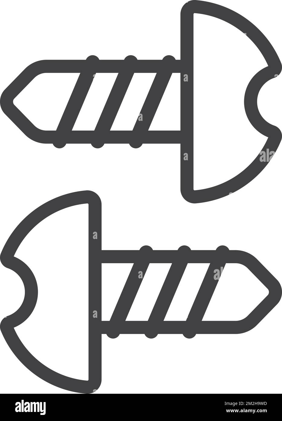 Slotted screws Stock Vector Images - Alamy