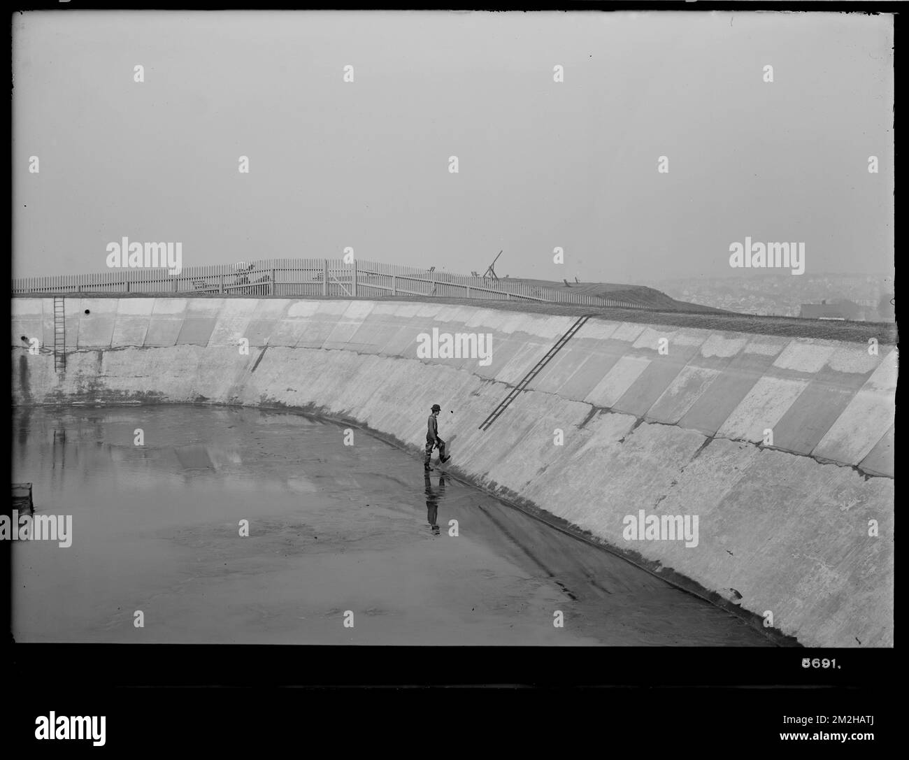 Distribution Department, Chelsea Reservoir, repairs completed, Chelsea ...