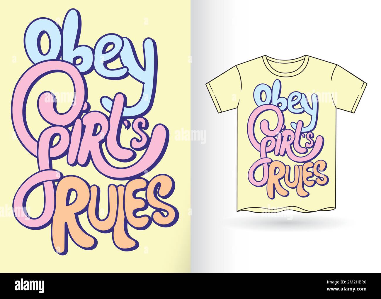 Cute typography slogan for t shirt with template Stock Vector Image ...
