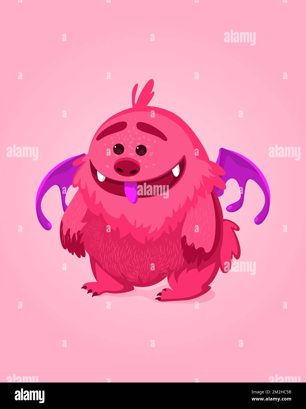 Pink creature illustration hi-res stock photography and images - Alamy