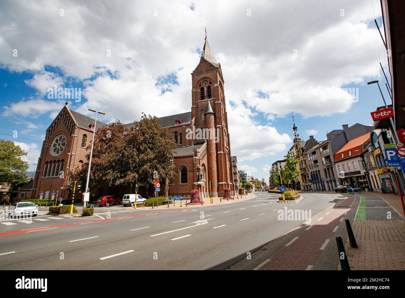 Illustration shows Sint-Hilariuskerk church in Wevelgem, Tuesday 31 ...
