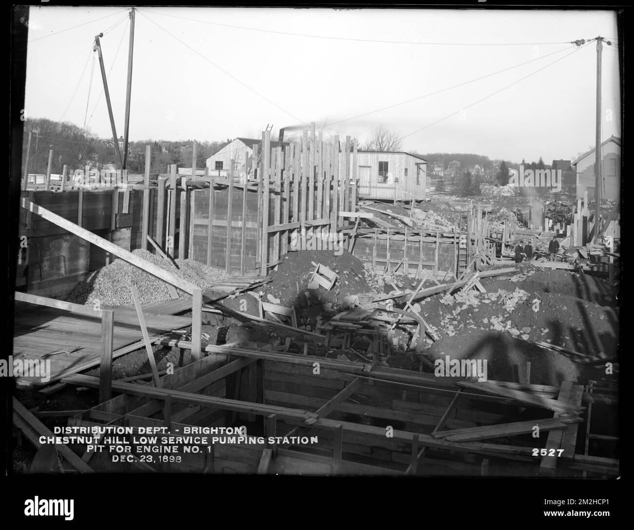 Distribution Department, Chestnut Hill Low Service Pumping Station, pit ...
