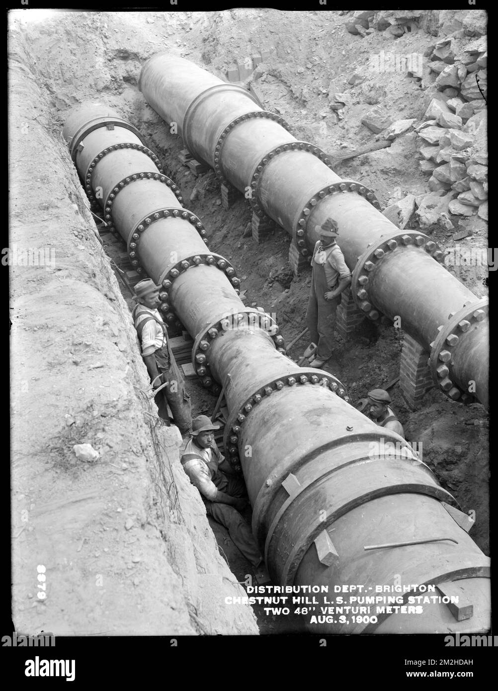 Distribution Department, Chestnut Hill Low Service Pumping Station, two ...