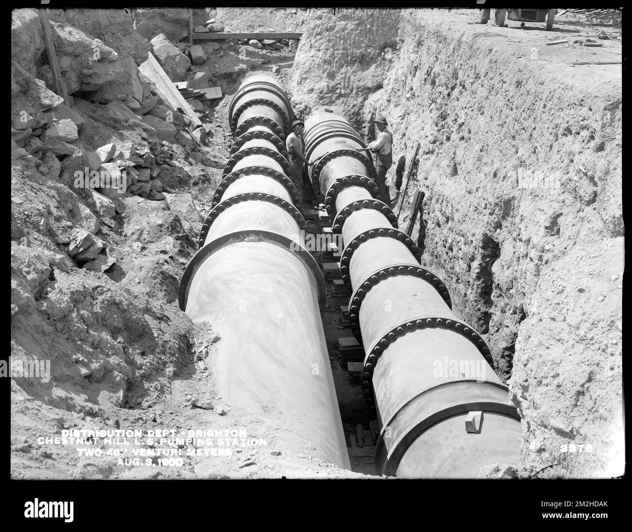 Distribution Department, Chestnut Hill Low Service Pumping Station, two ...