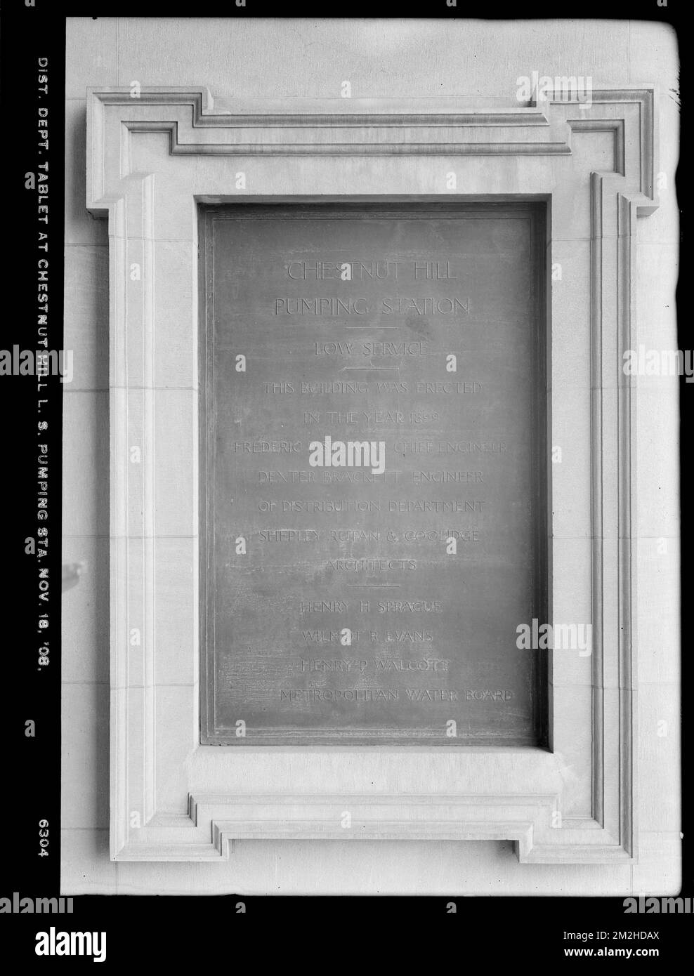 Distribution Department, Chestnut Hill Low Service Pumping Station ...
