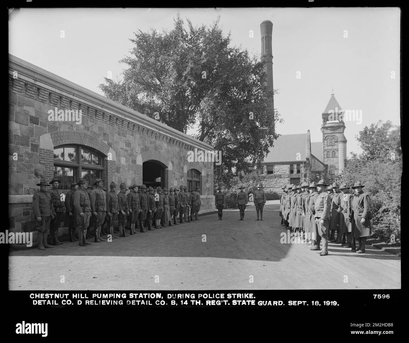 Distribution Department, Chestnut Hill Pumping Station, during Boston ...
