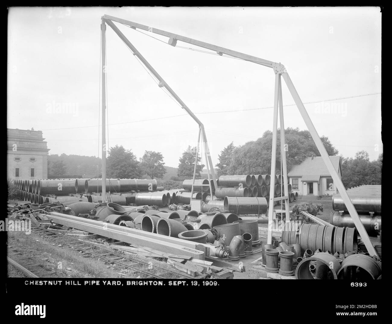 Distribution Department, Chestnut Hill Pipe Yard, Brighton, Mass., Sep ...