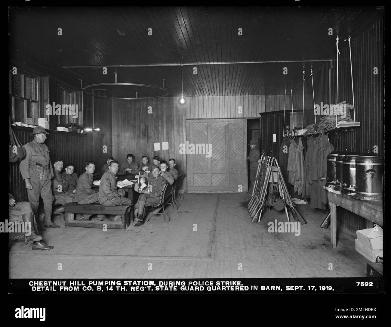 Distribution Department, Chestnut Hill Pumping Station, during Boston ...
