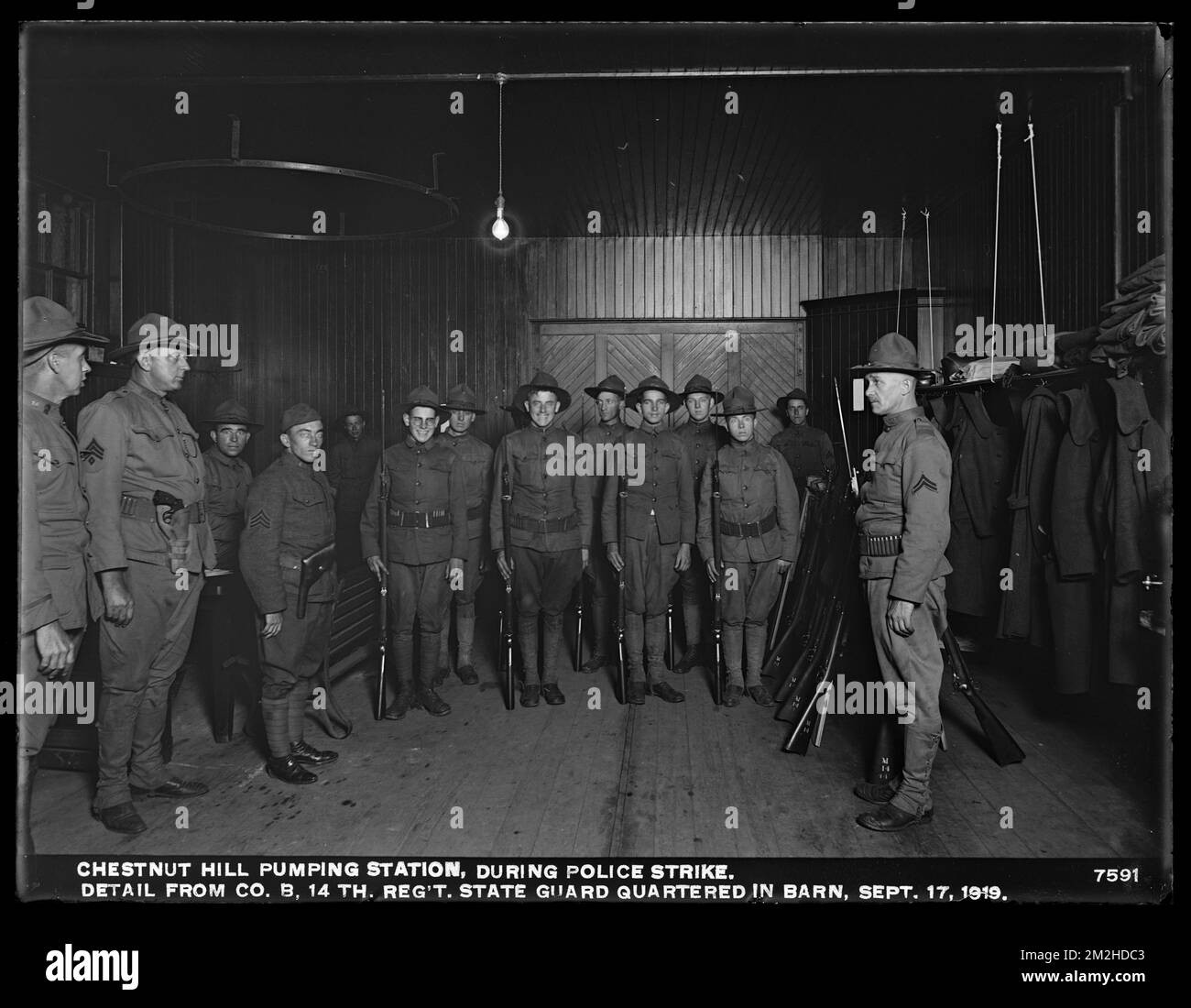 Distribution Department, Chestnut Hill Pumping Station, during Boston ...